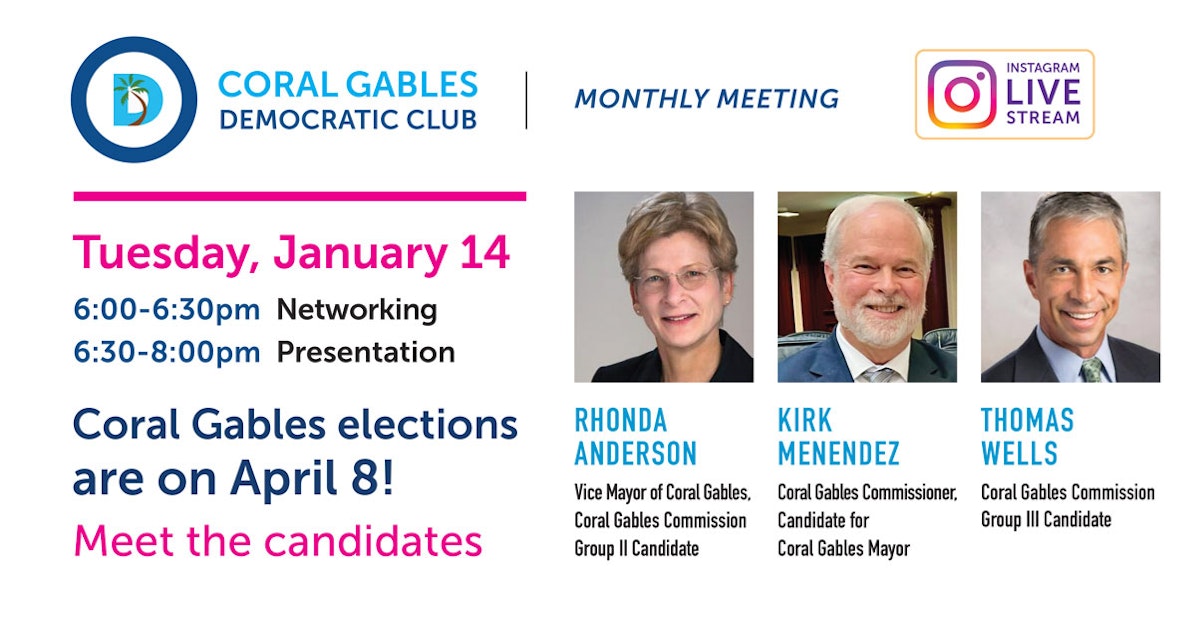 January Meeting · Coral Gables Democrats