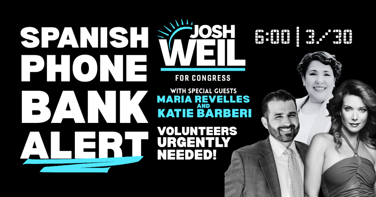 ¡Latinos para Josh Weil! - con Katie Barberi y María Revelles · Mobilize