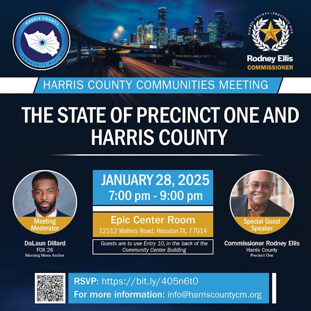 Harris County Communities Meeting - The State of Precinct One and ...