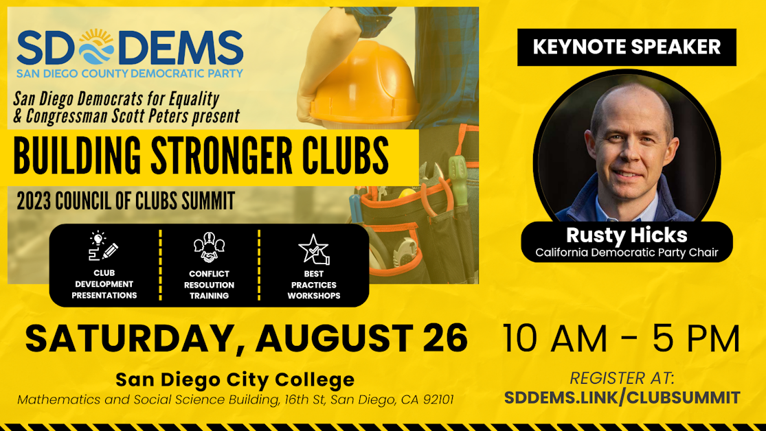 2023 Democratic Club Summit · The San Diego County Democratic Party