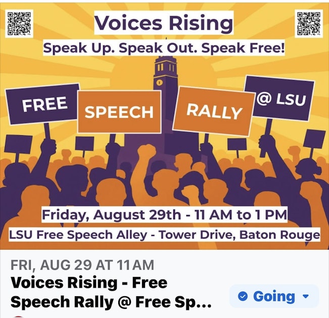FREE SPEECH RALLY @ FREE SPEECH ALLEY- LSU · Mobilize
