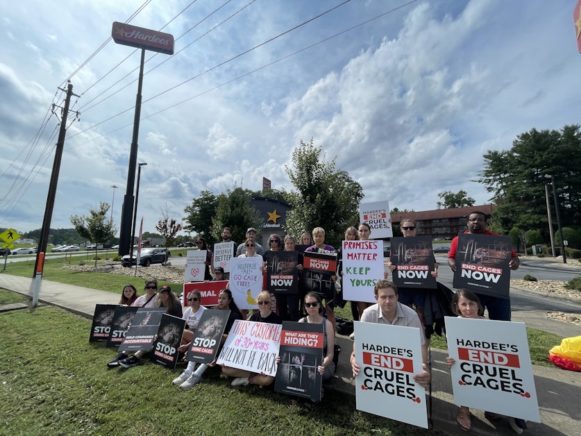 Week of Action Against Hardee's: Headquarter Protest 3 · The Humane League