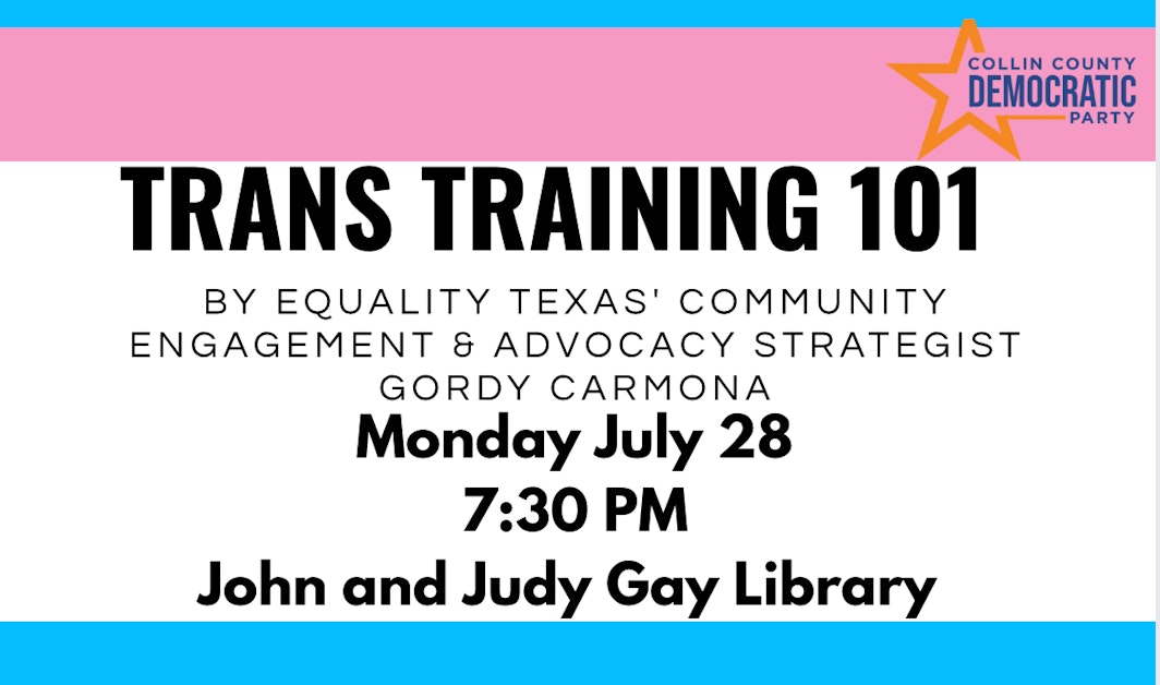 Trans 101 Training – Understanding & Advocating for the Trans Community ...