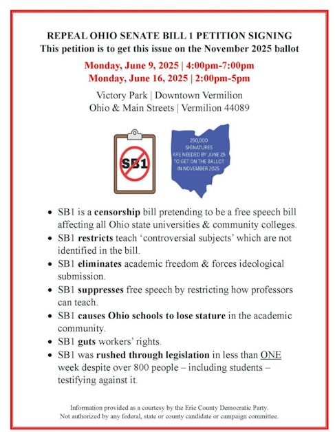 Repeal Ohio Senate Bill 1 Petition signing · Mobilize