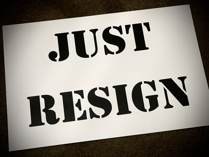 Rob Hentschel—RESIGN! · Traverse Indivisible