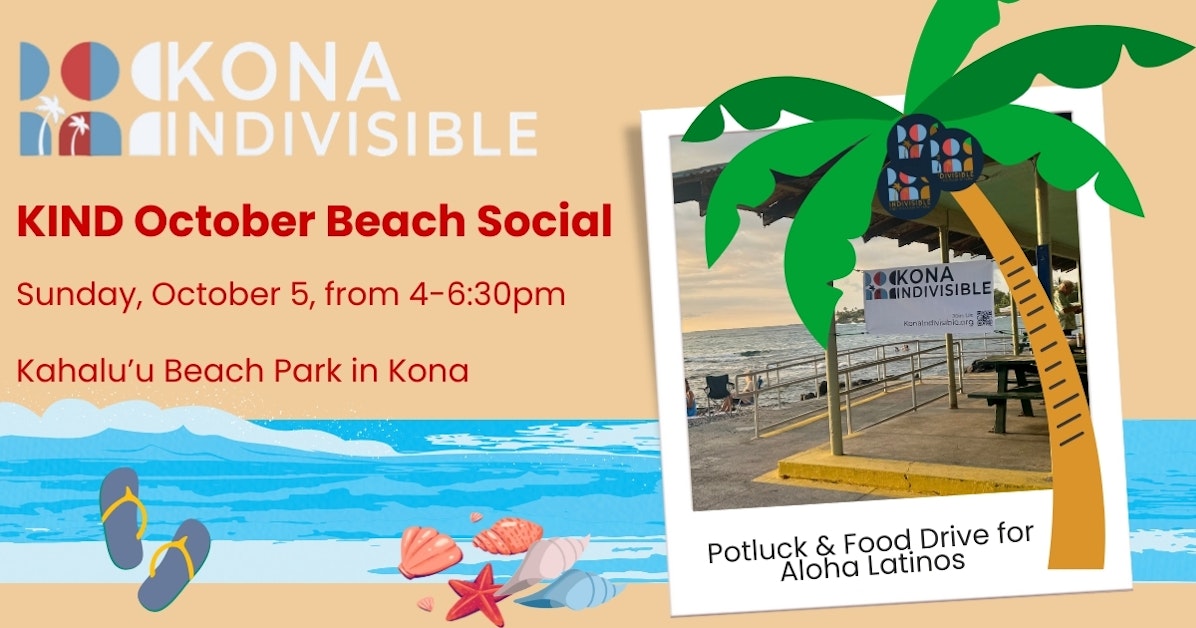 KIND October Beach Social (Kona) · Indivisible