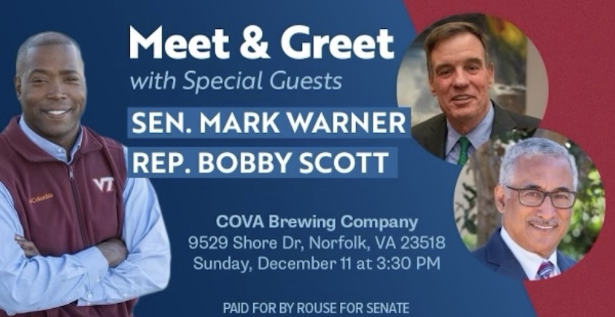 Meet and Greet with Aaron Rouse, Congressman Scott, and Senator Warner ...