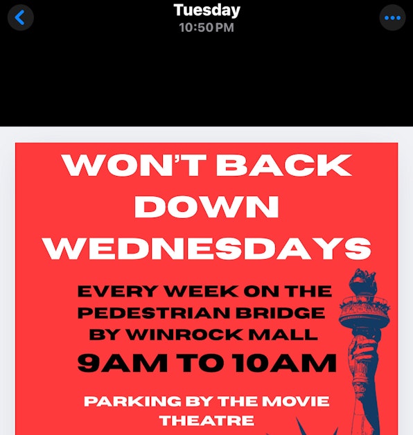 Won’t Back Down Wednesdays! · Mobilize
