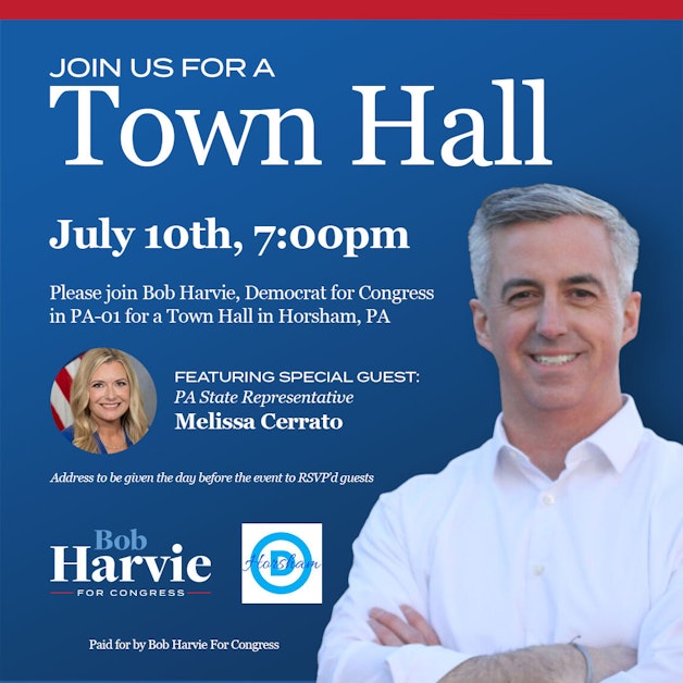 Town Hall with Congressional Candidate Bob Harvie and State ...