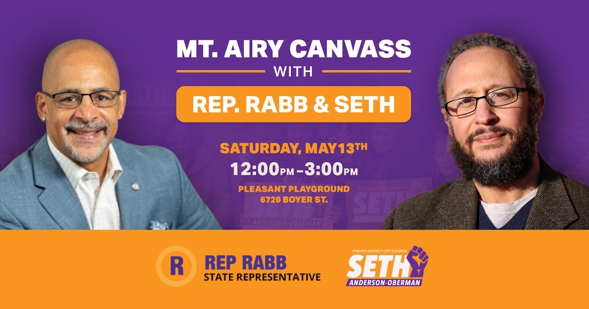 Team Seth Canvass! with Rep. Chris Rabb · Mobilize
