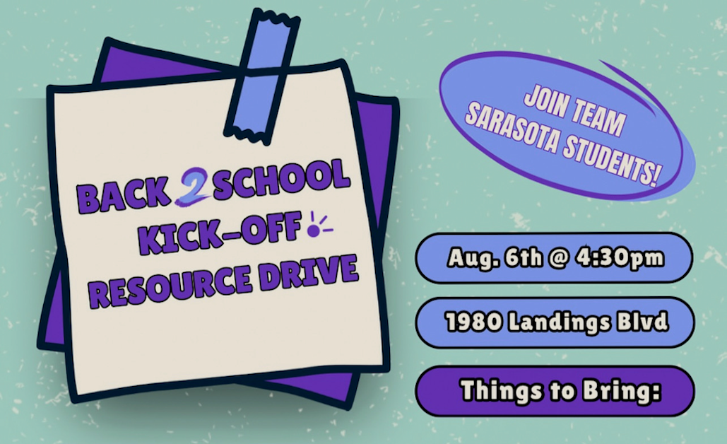 Sarasota Students Back to School Resource Drive + Rally · SEE Alliance