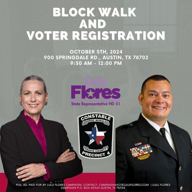 Rep. Lulu Flores & Constable George Morales III - Block Walk and Voter ...