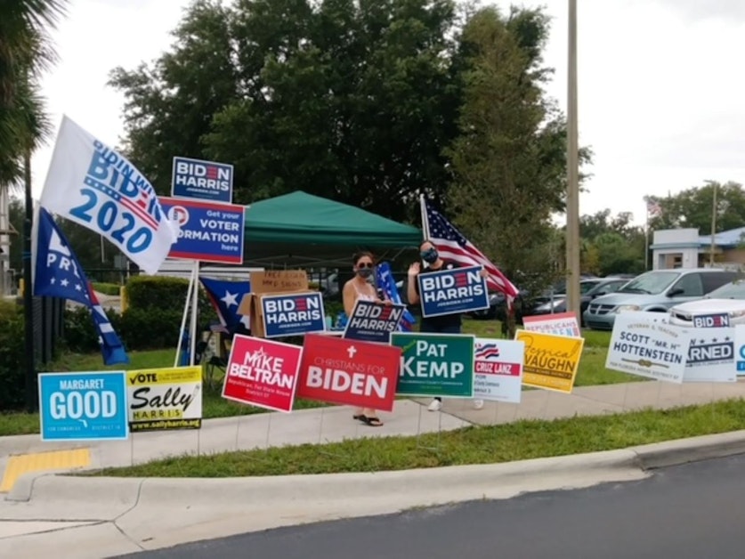 Early Voter Poll Greeting at the Bloomingdale Library · Mobilize