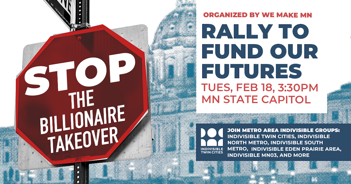 Rally to Fund Our Futures: Stop the Billionaire Takeover · Mobilize