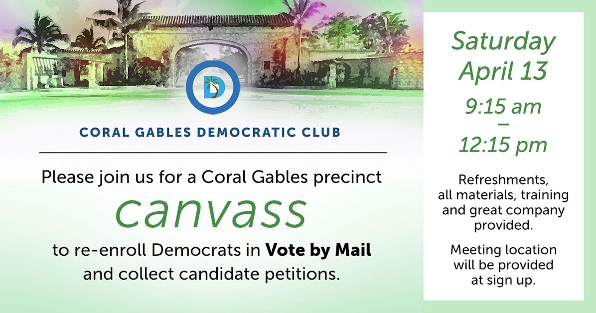 Meet Coral Gables Democrats! · Mobilize