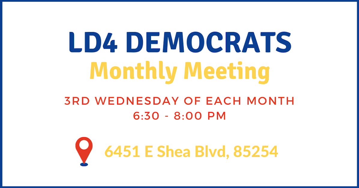 LD4 Dems Monthly Meeting · LD4 Democrats