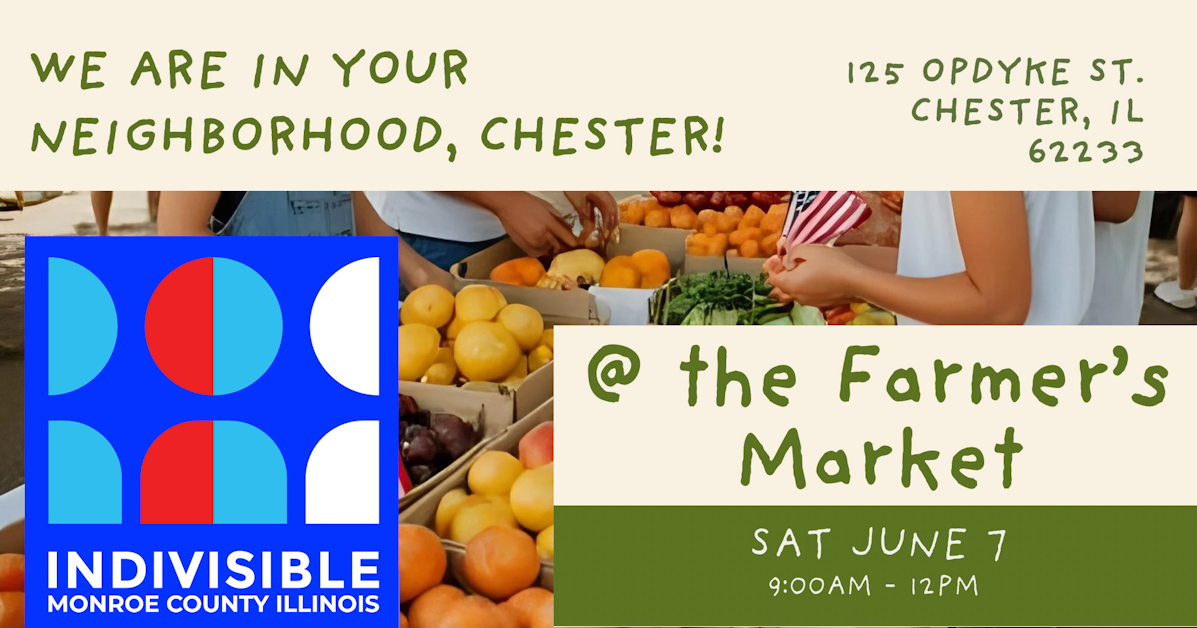 Indivisible Comes to the Chester Farmers Market · Indivisible Monroe ...