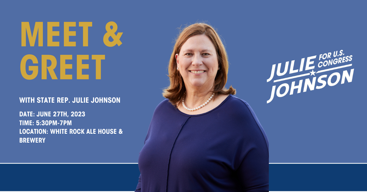 Meet and Greet with Julie Johnson for Congress · Mobilize