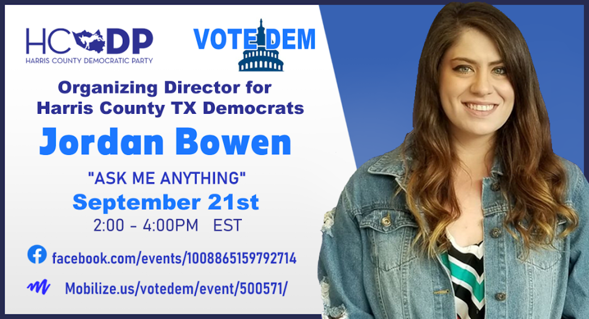 Virtual Q and A with Jordan Bowen, Organizing Director for the Harris ...