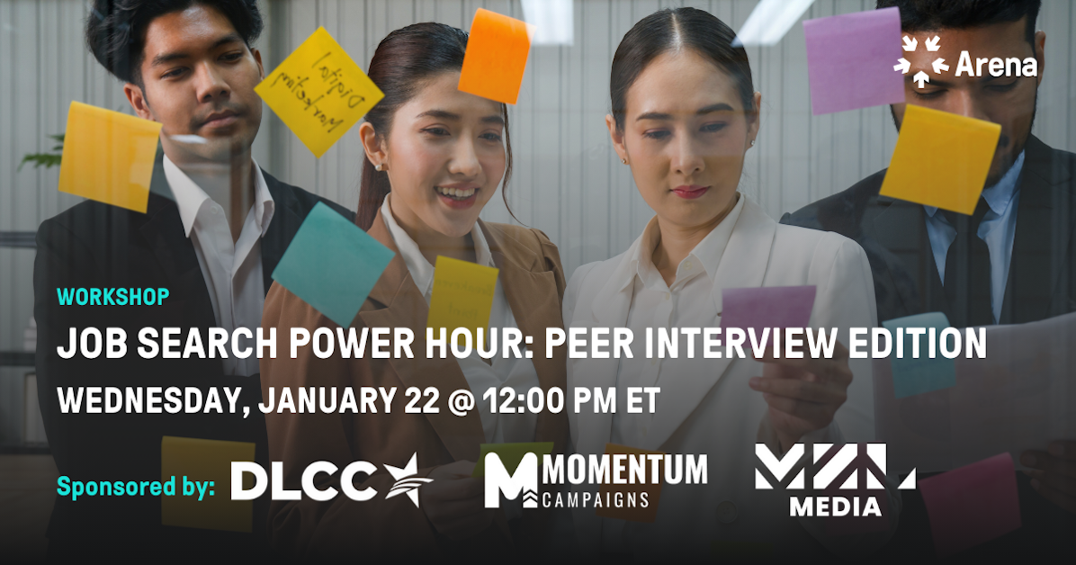 Job Search Power Hour: Peer Interview Edition · Arena