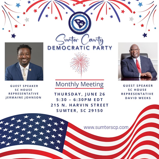 Sumter County Democratic Party June Meeting · South Carolina Democratic ...