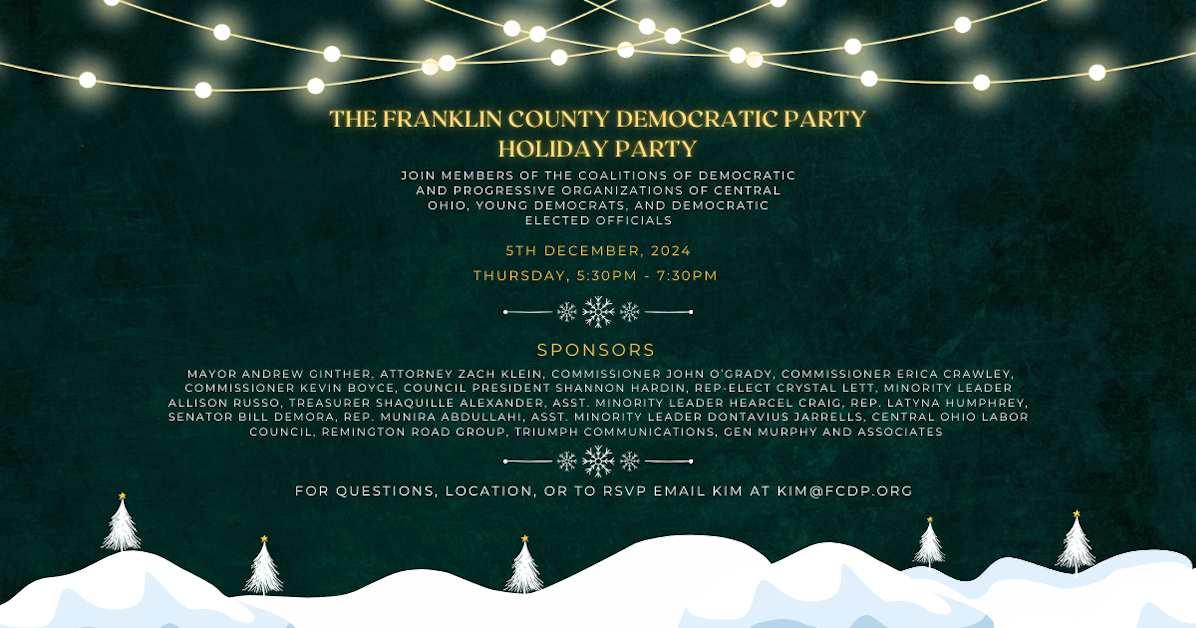FCDP Holiday Party! · Franklin County Democratic Party