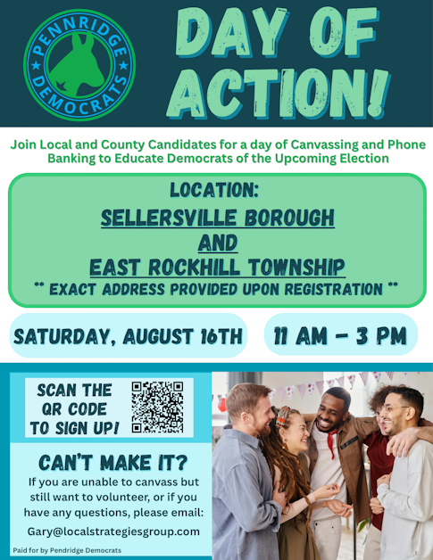 Pennridge Democrats Day of Action · Bucks County Democratic Committee