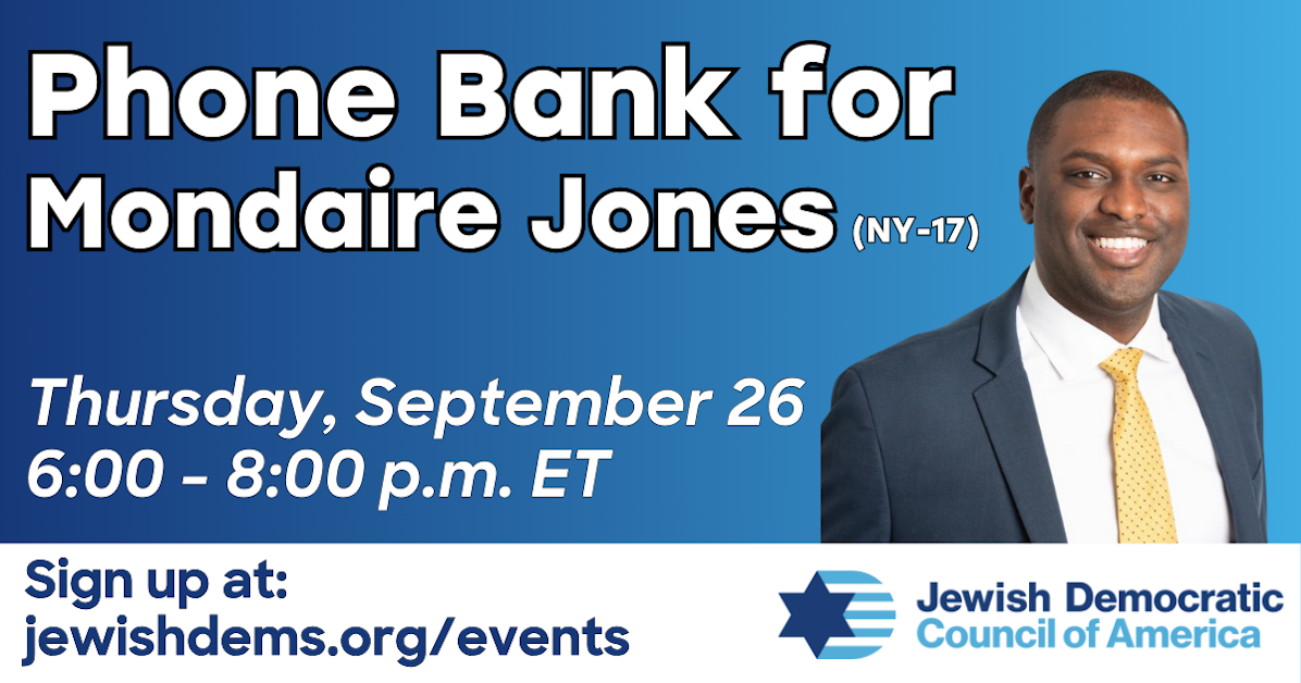 JDCA Phone Bank for Mondaire Jones for Congress, New York 17 · Mobilize