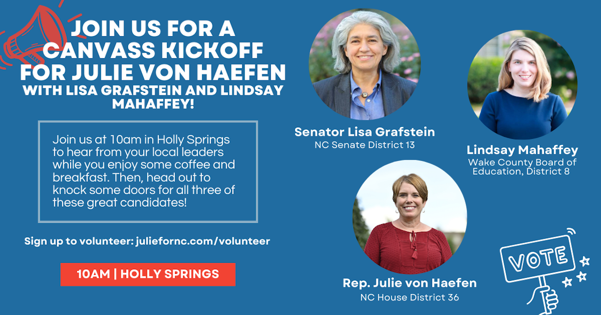 Canvass for Lisa Grafstein, Julie Von Haefen and Lindsay Mahaffey ...