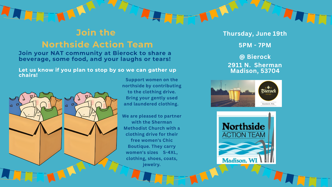 Northside Action Team (NAT) Social & Women's Clothing Drive · Mobilize