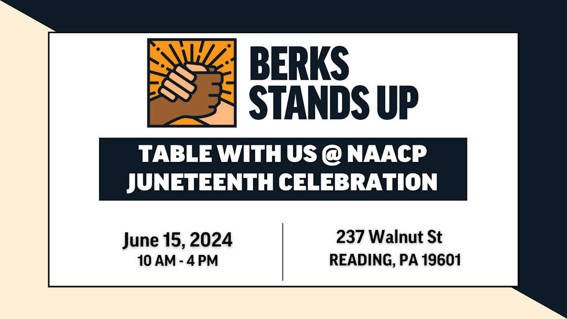 Volunteer with Berks Stands Up at the NAACP Annual Juneteenth ...