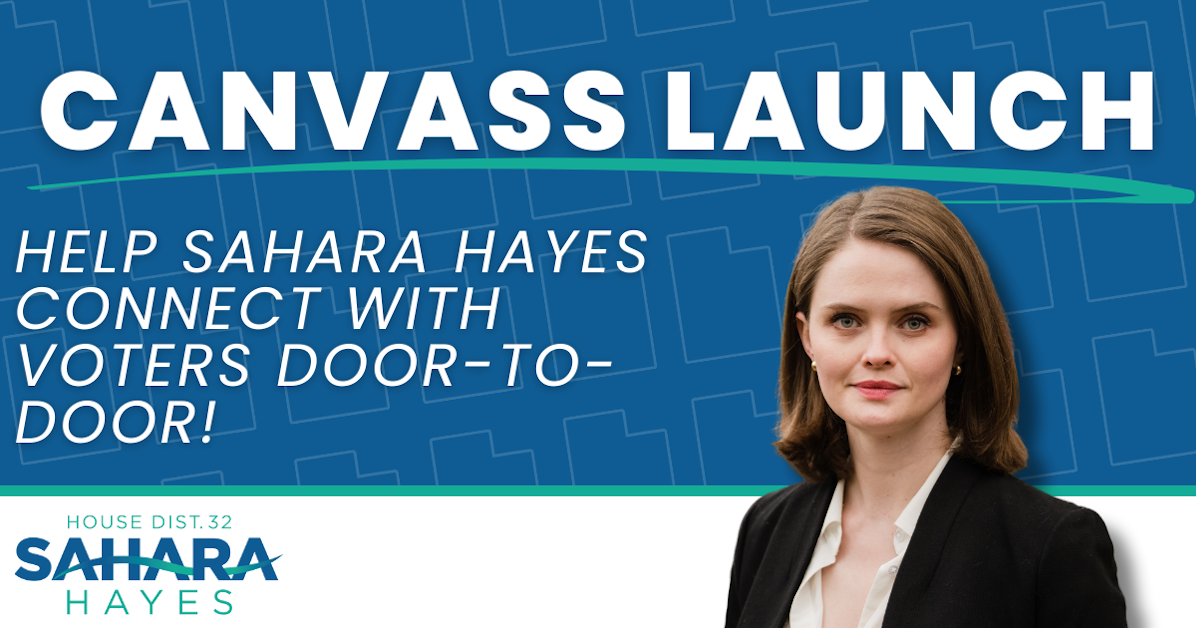 Knock Doors with Rep. Sahara Hayes · Mobilize