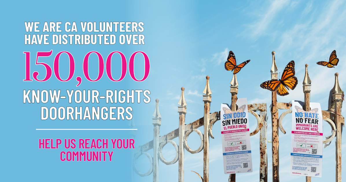 LA County - Know Your Rights Door Hanger Drops · We Are California