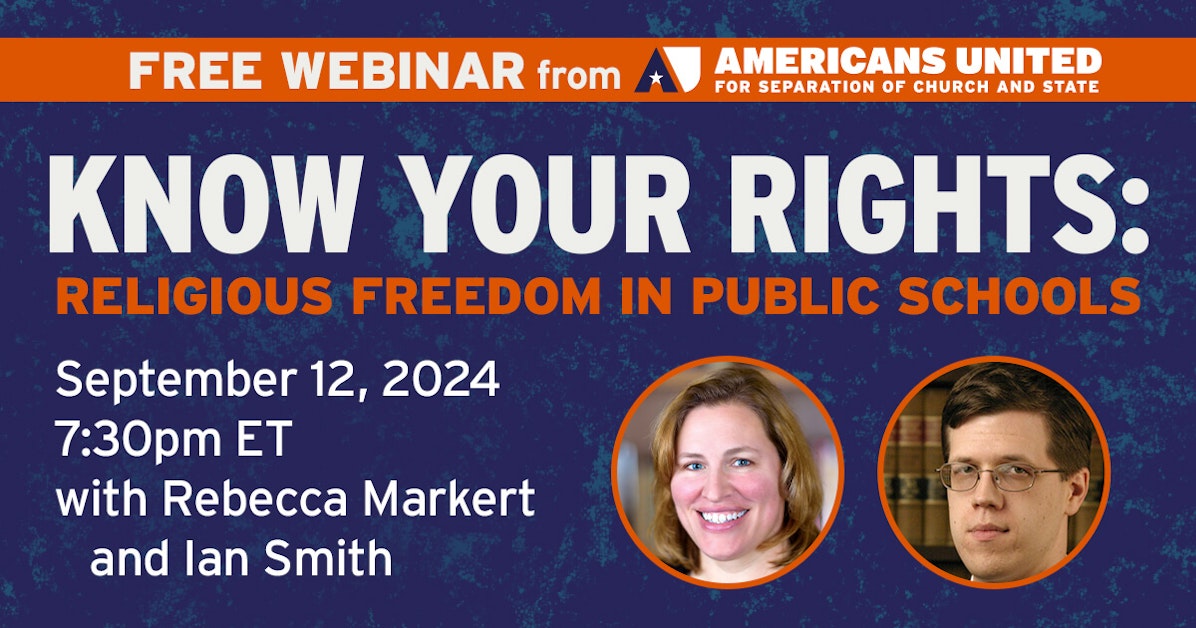 Know Your Rights: Religious Freedom in Public Schools · Americans ...