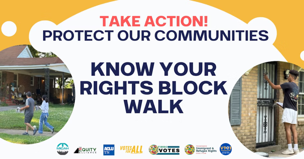 Take Action! Know Your Rights Block Walk · Votes For All