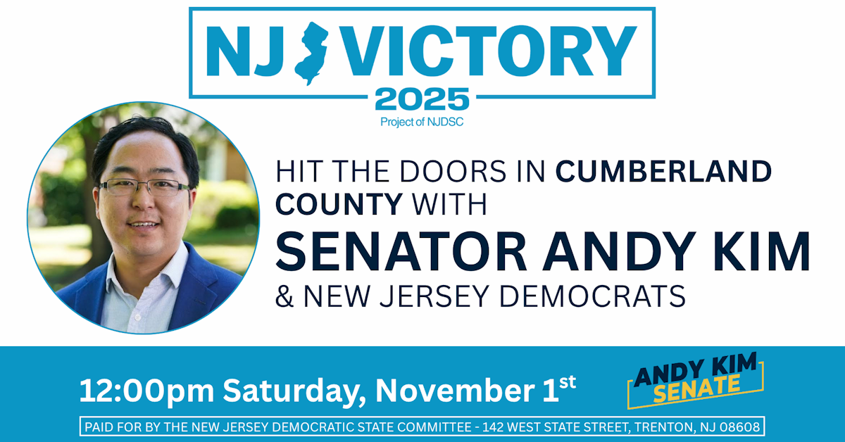 LET'S LAND THIS CUMBERLAND - Get Out The Vote for NJ Democrats with ...