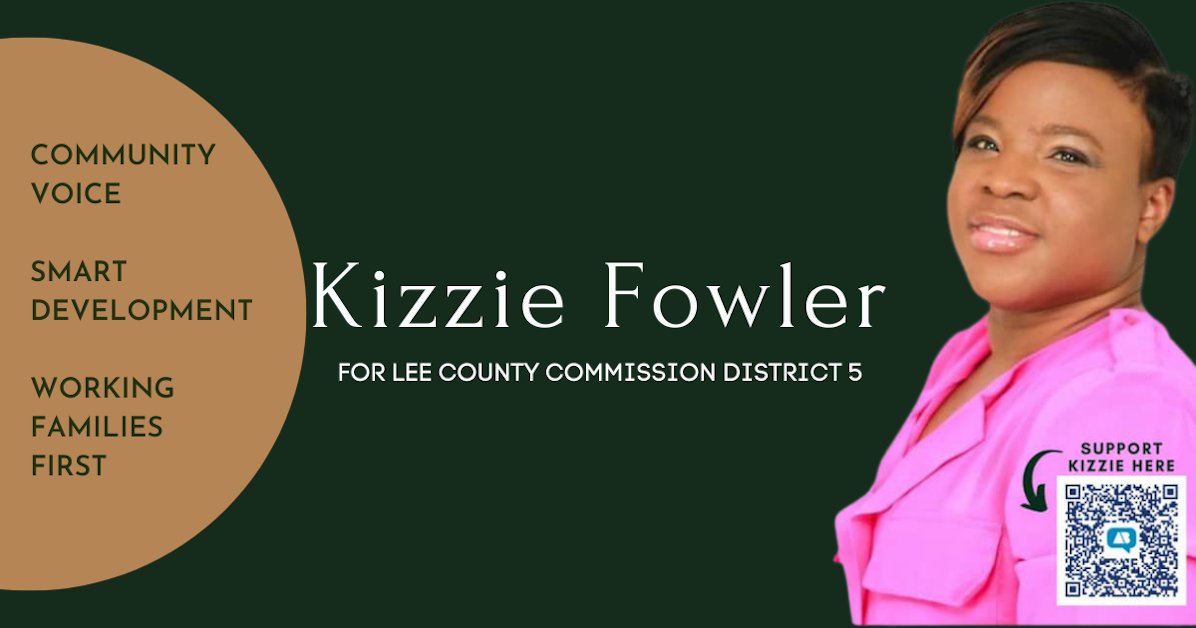 Meet & Greet: Kizzie Fowler for Lee County Commission · Mobilize