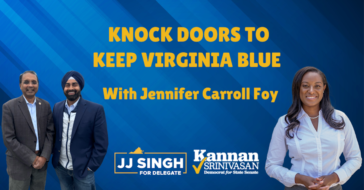 Canvass Launch with Senator Jennifer Carroll Foy · Sister District MA-RI