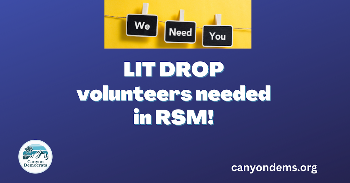RSM Literature Drop · Democratic Party of Orange County
