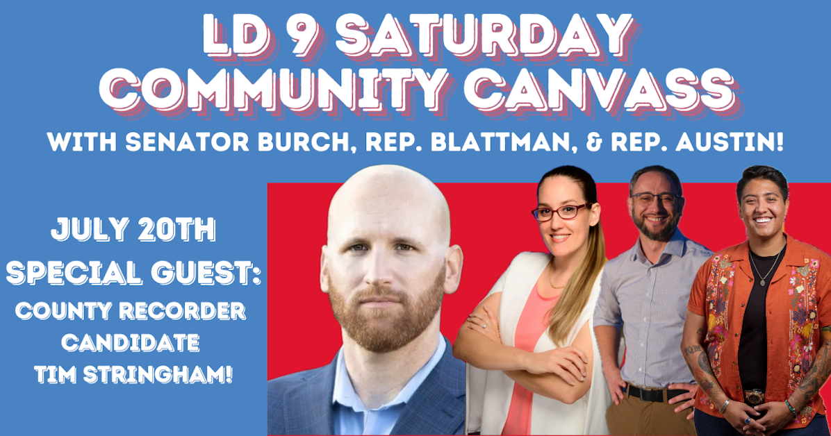 LD 9 Saturday Canvass with County Recorder Candidate Tim Stringham ...