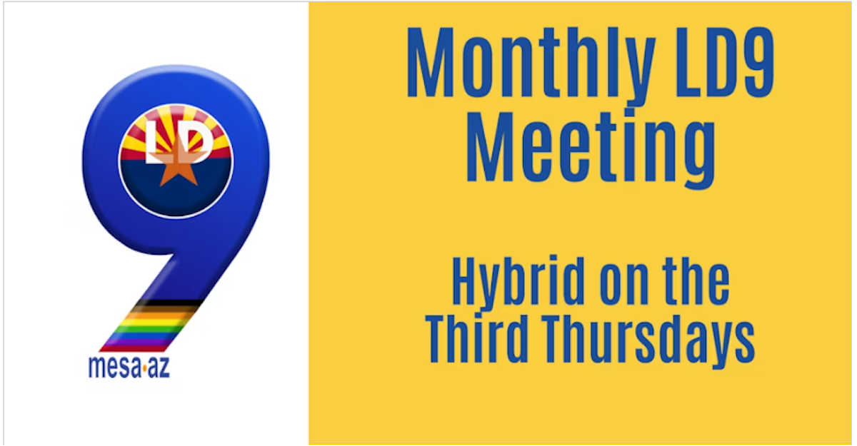 LD9 Dems Monthly Meeting - Hybrid · Mobilize