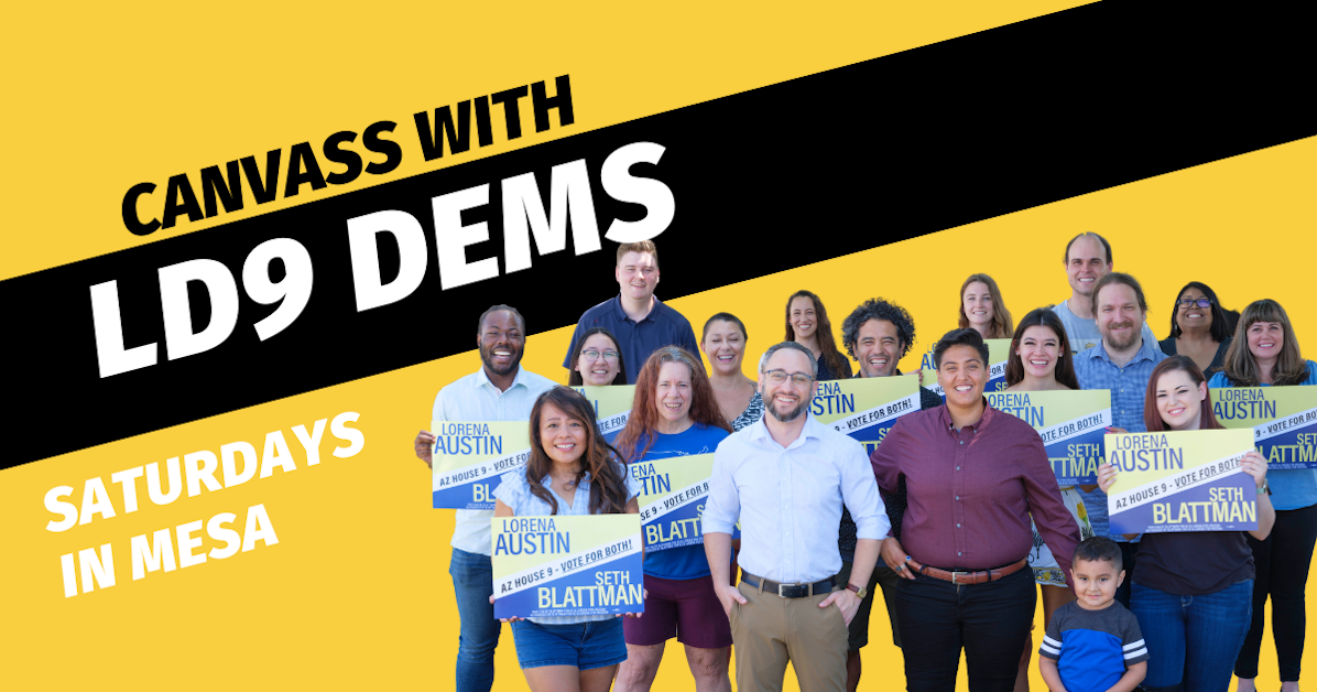 LD9 Saturday Morning Canvass · LD9 Democrats
