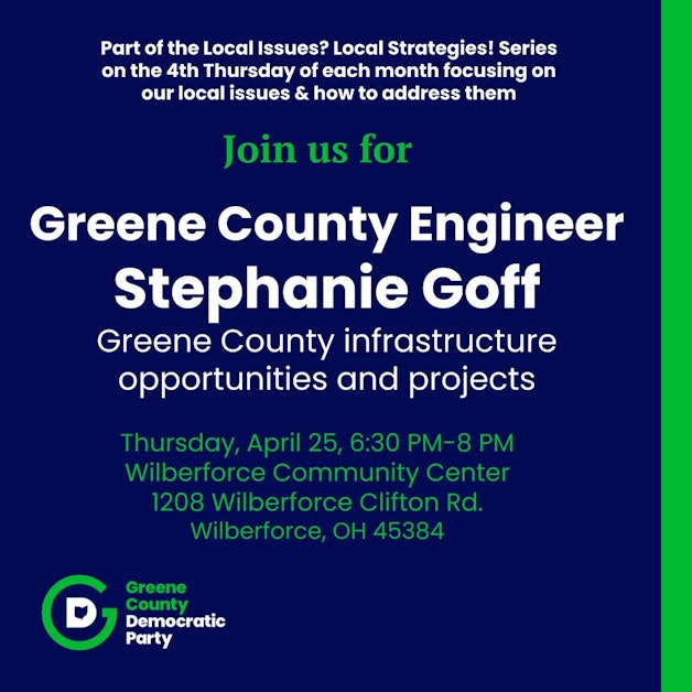 Local Issues Local Strategies presents Greene County Engineer Stephanie ...