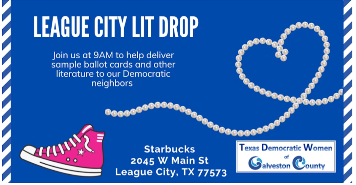 League City Lit Drop · Texas Democratic Women-GC