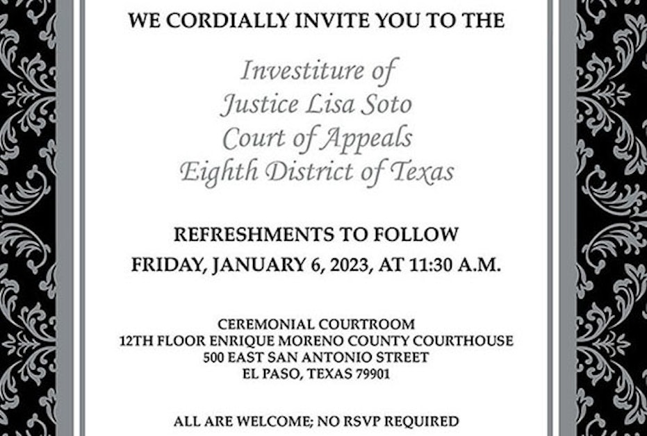 Investiture of Justice Lisa Soto · Mobilize