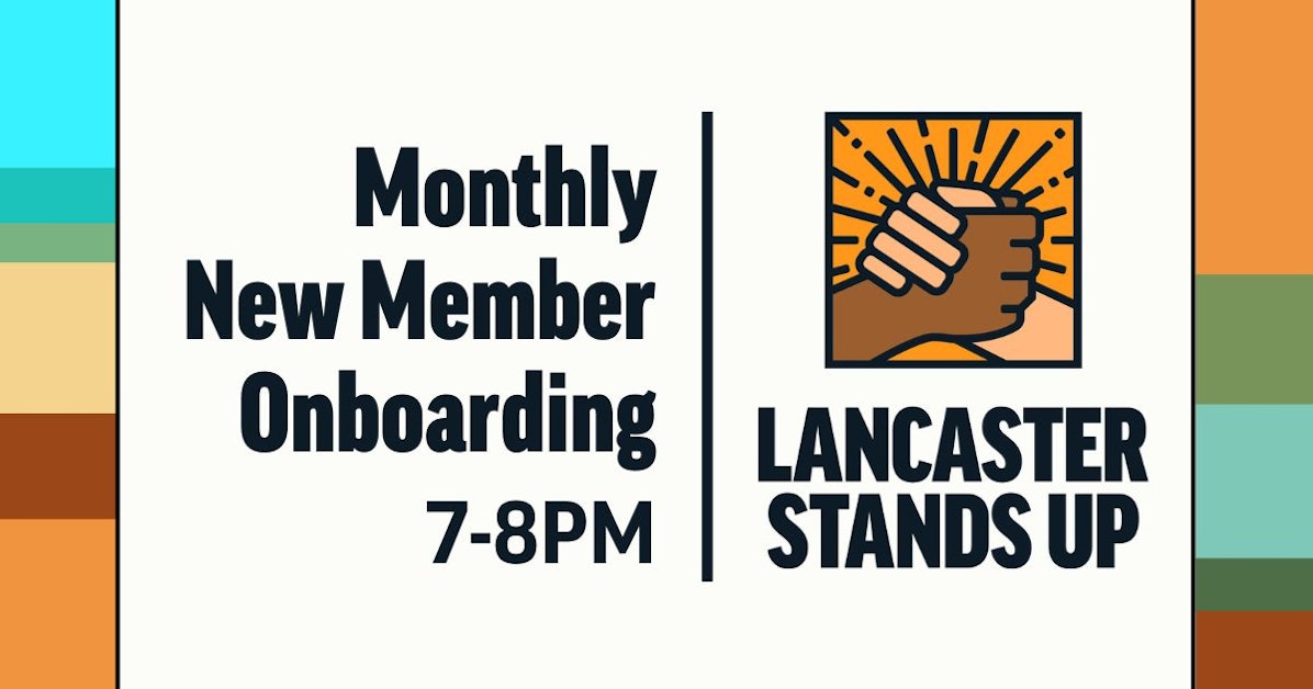 Lancaster Stands Up New Member/Volunteer Onboarding · Pennsylvania ...