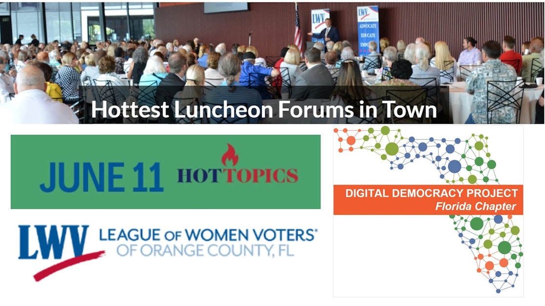 Tabling at the League of Women Voters Orange County Hot Topics ...