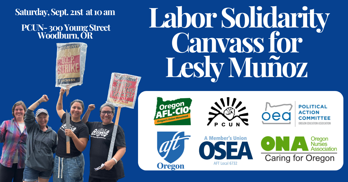 Labor Solidarity Canvass for Lesly Muñoz · Mobilize