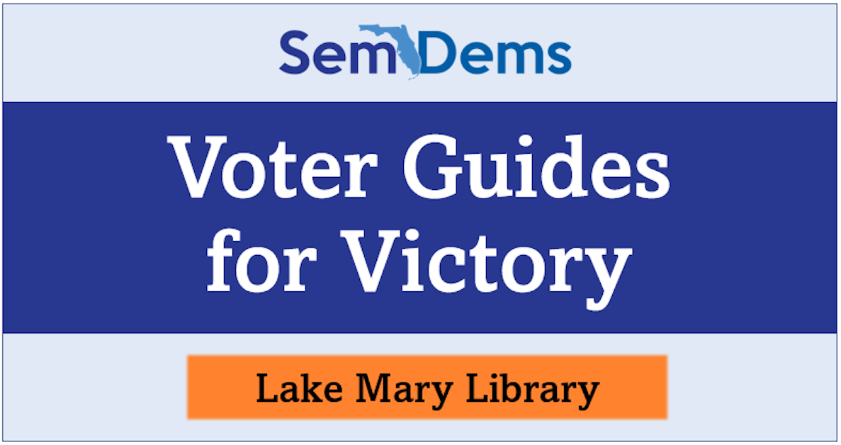 Voter Guides for Victory - Lake Mary Library · Mobilize