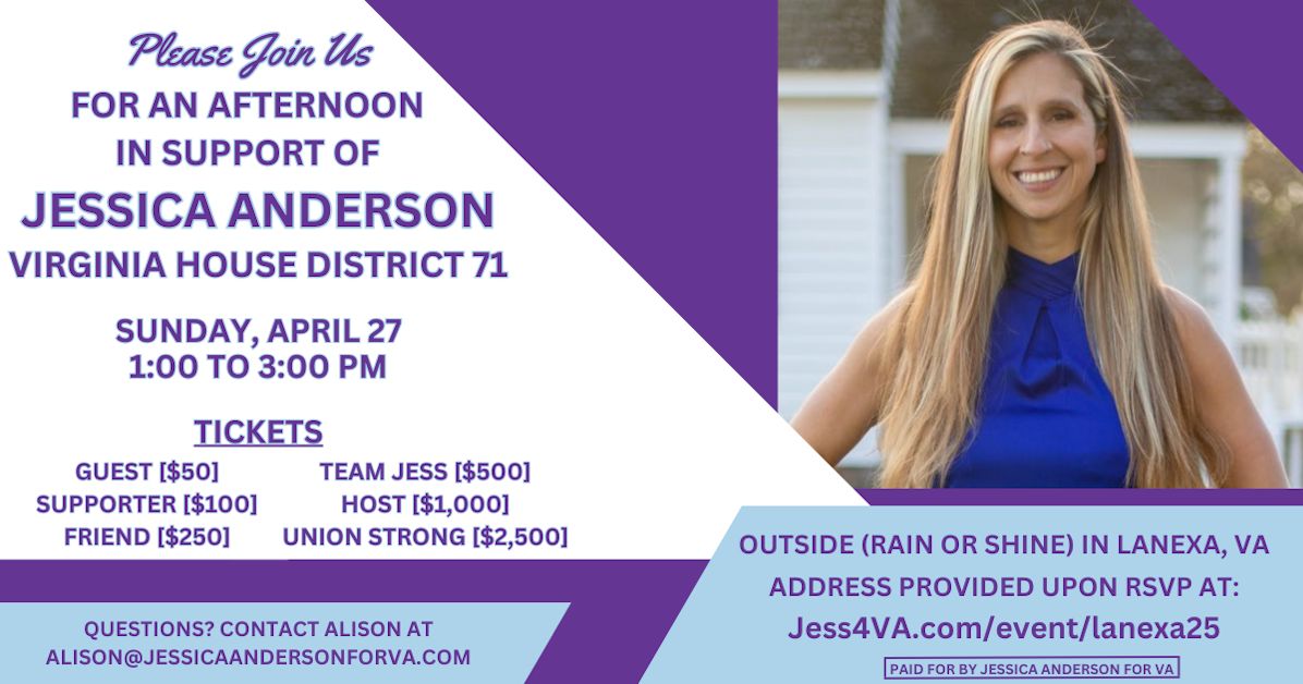 📣 Jessica Anderson's New Kent Fundraiser · Mobilize